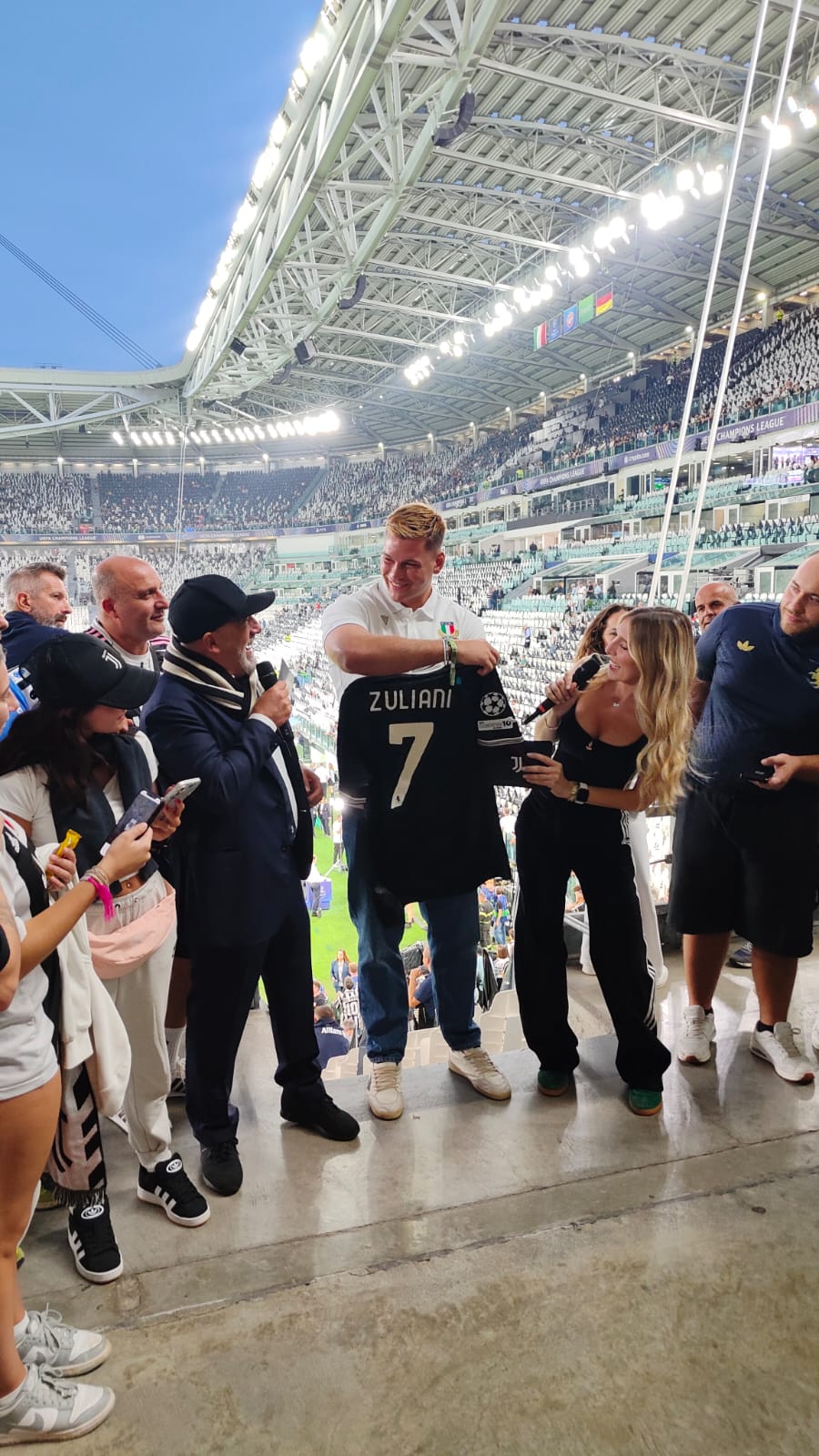 Manuel Zuliani ospite della Juventus nell'esordio in Champions League ...